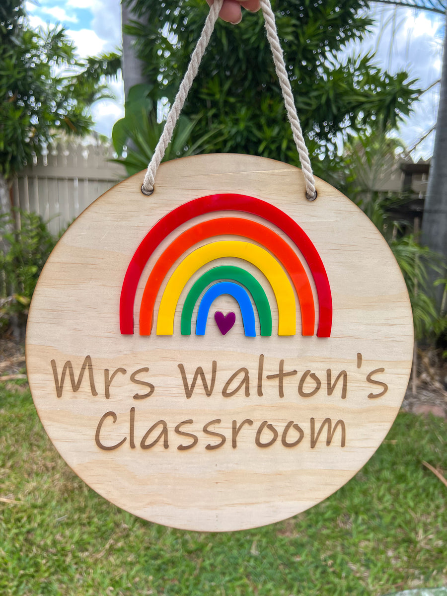 Classroom Sign - Personalised – Shimmer by Shannyn